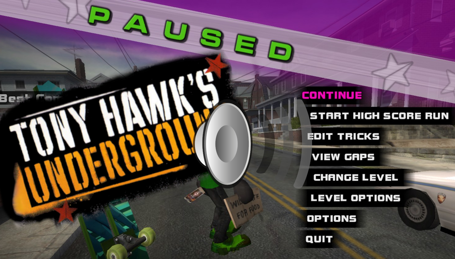 reTHAWed | Tony Hawk's Underground Menu Sounds