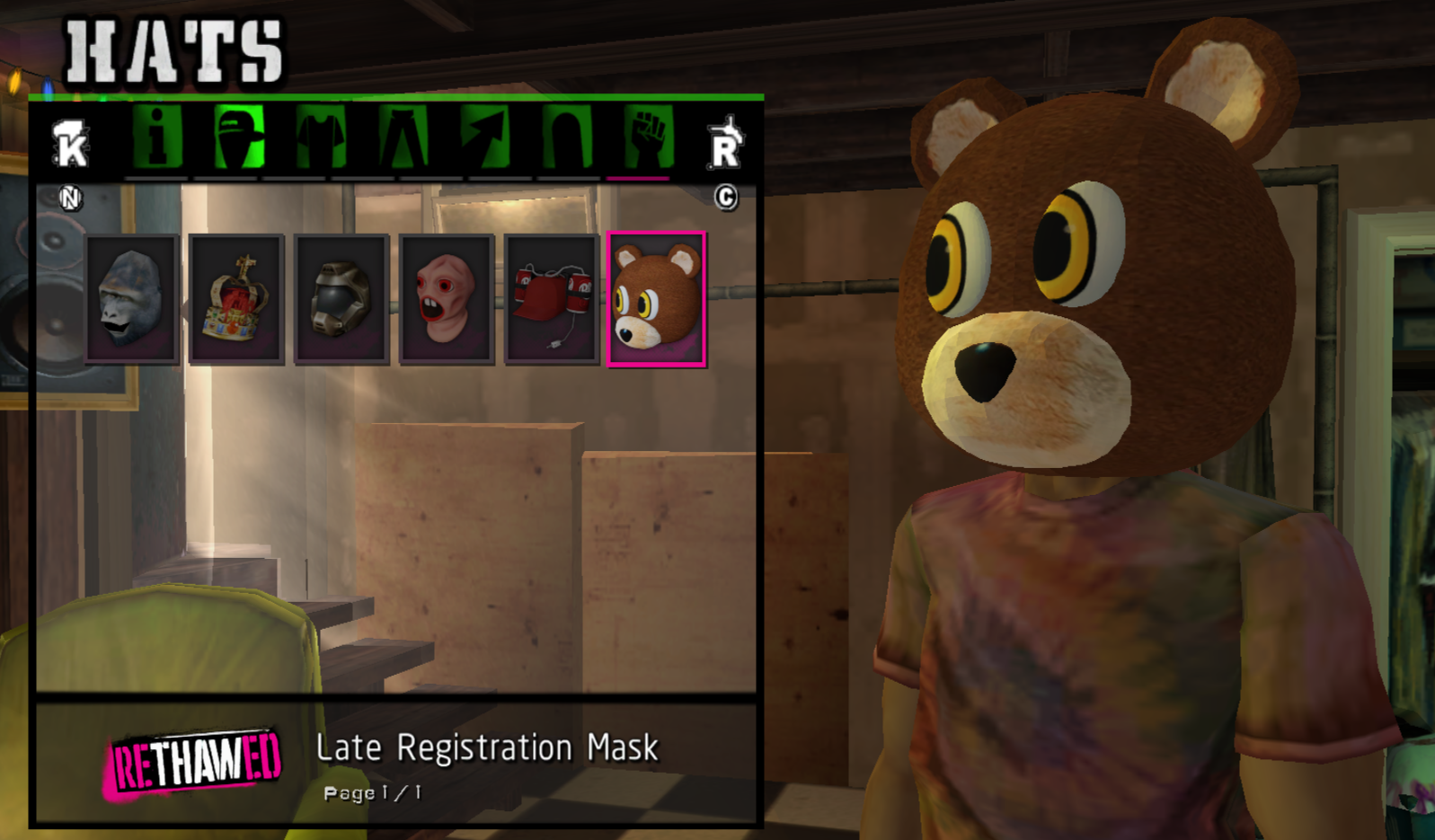 reTHAWed | Kanye West - Late Registration Mask CAS Item
